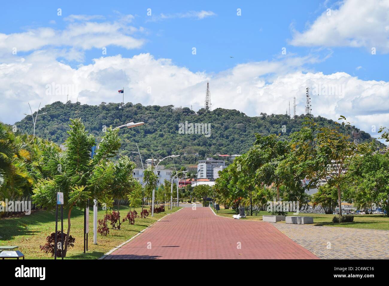 View of Ancon hill in Panama City, Panama Stock Photo - Alamy