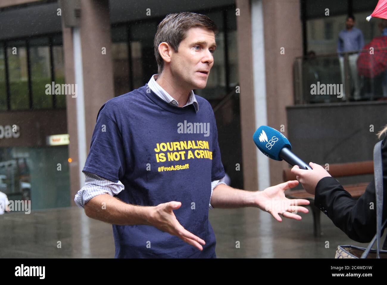 Al Jazeera Sydney Correspondent Andrew Thomas is interviewed by SBS ...