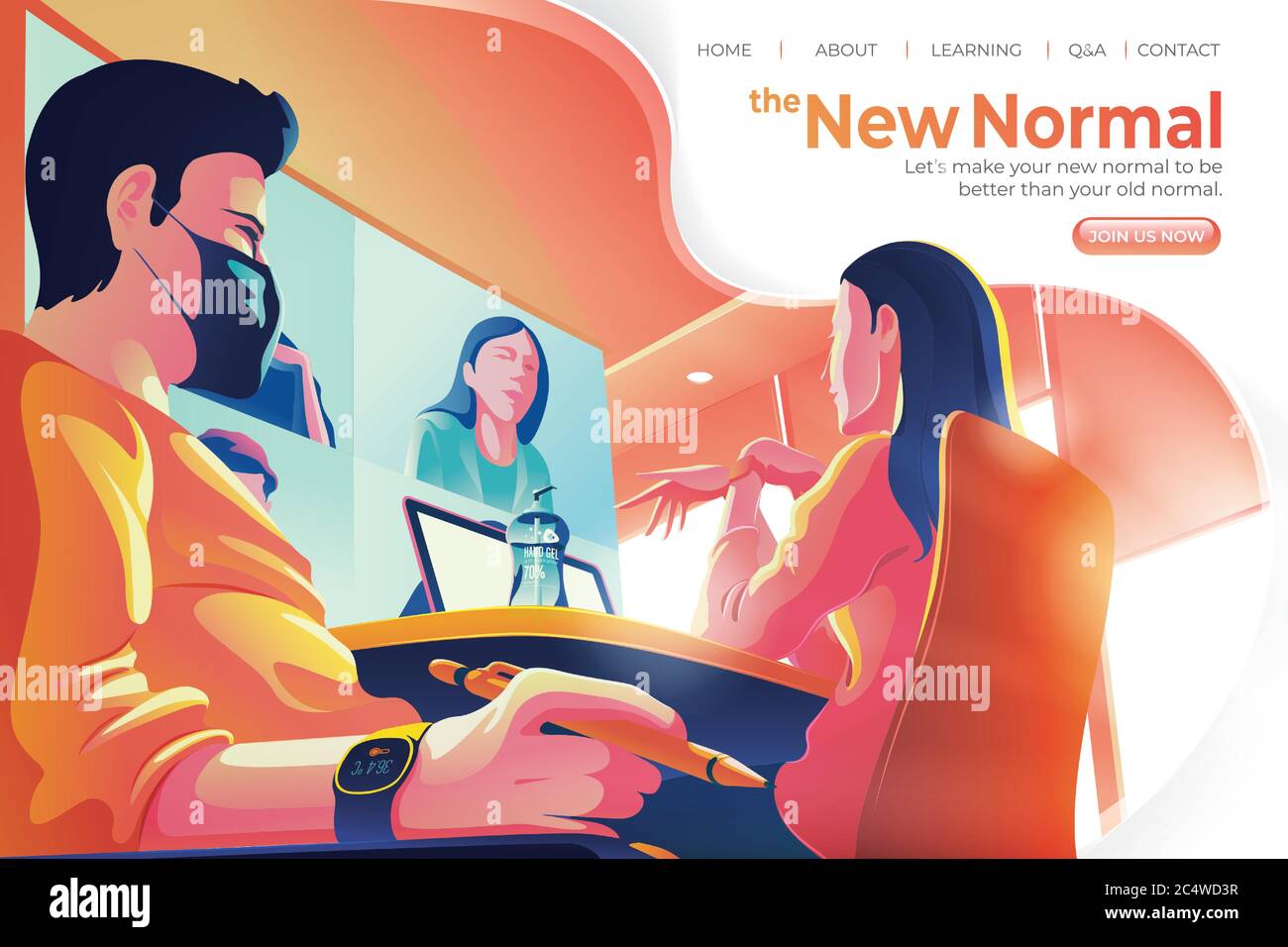 Office teamwork featuring business Stock Vector Images - Alamy