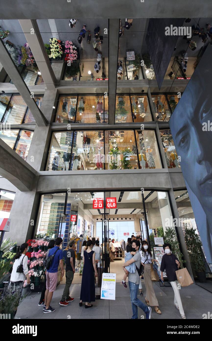 A general view of Uniqlo Tokyo flagship store, operated by Fast ...