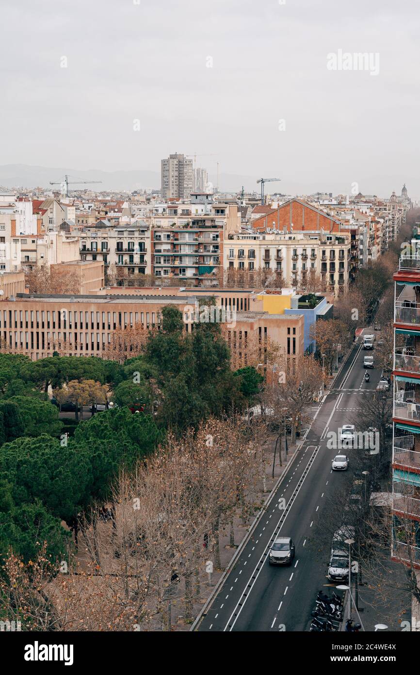 Cityscape view of the city of Barcelona in Spain Stock Photo - Alamy