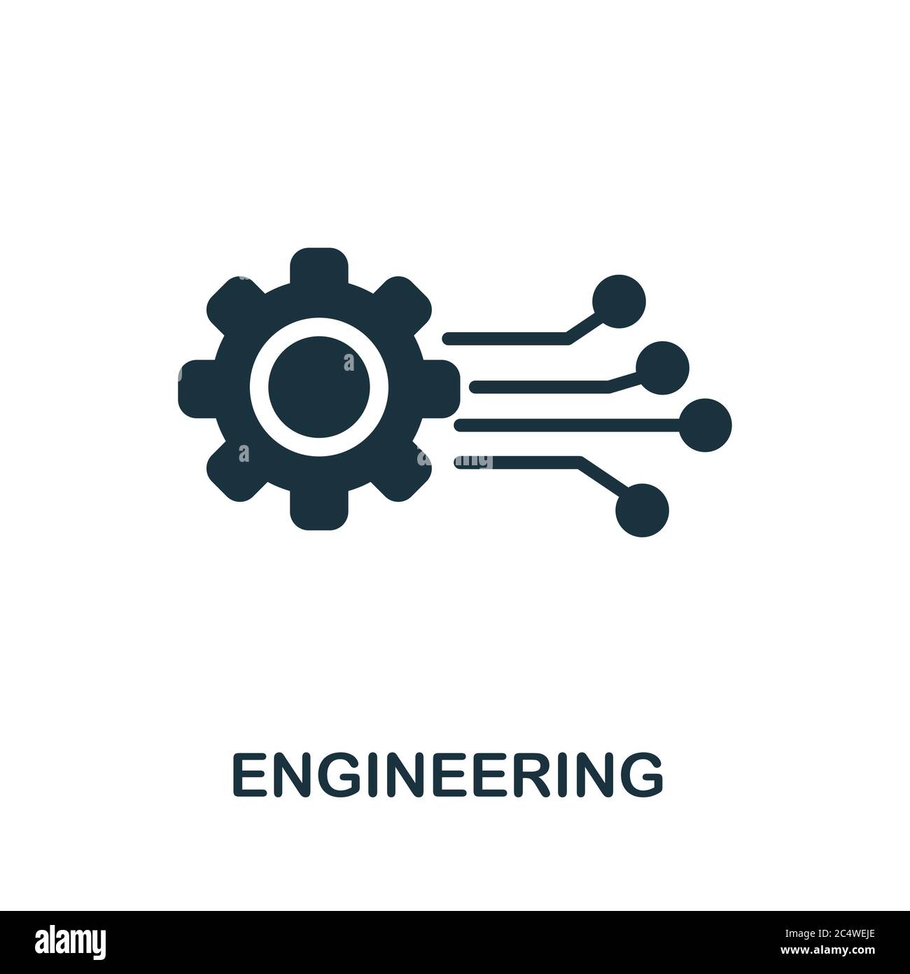 Engineering icon. Creative simple design from artificial intelligence ...