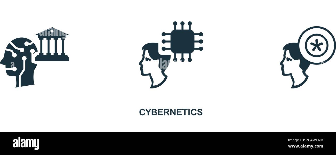 Cybernetics icon. Creative simple design from artificial intelligence ...
