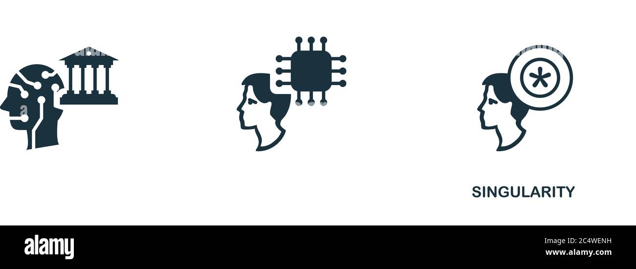 Singularity icon. Creative simple design from artificial intelligence ...