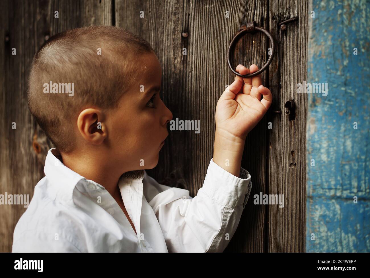 portrait of a sad boy Stock Photo - Alamy