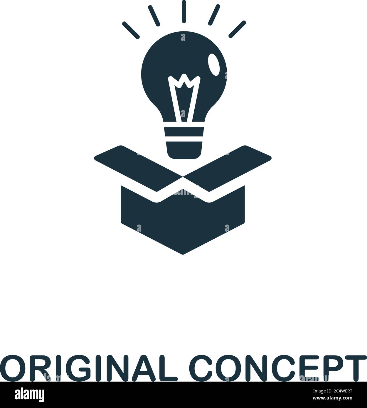 Original Concept icon. Simple illustration from digital law collection ...