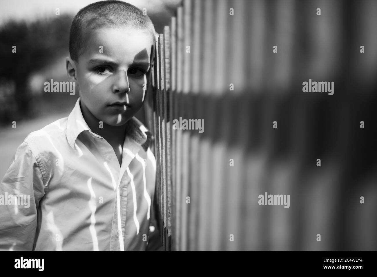 portrait of a sad boy Stock Photo - Alamy