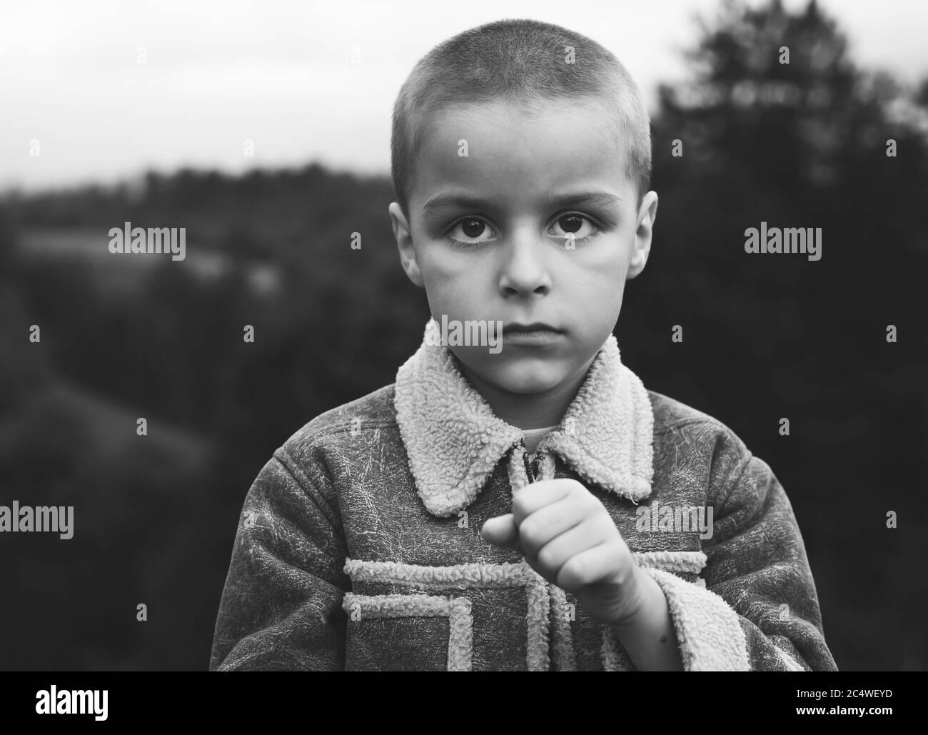 portrait of a sad boy Stock Photo - Alamy