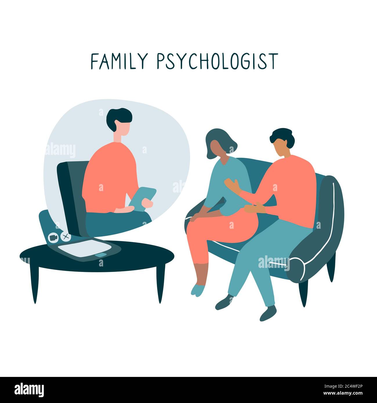Family counseling Stock Vector Images - Alamy