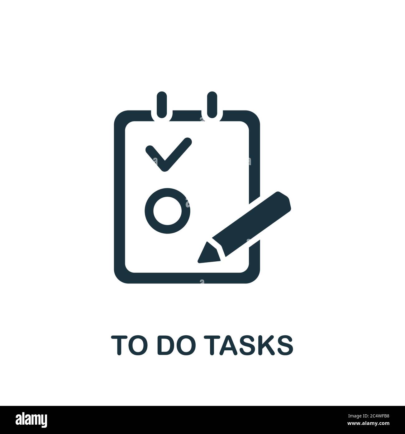 Todo Tasks icon. Simple element from productive work collection ...