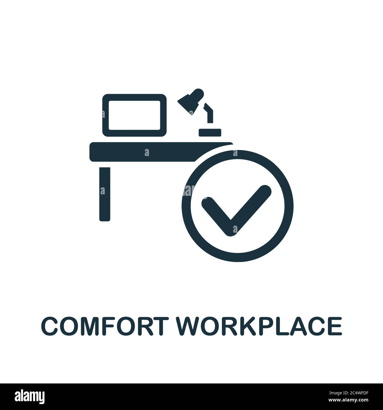Comfort Workplace icon. Simple element from productive work collection ...
