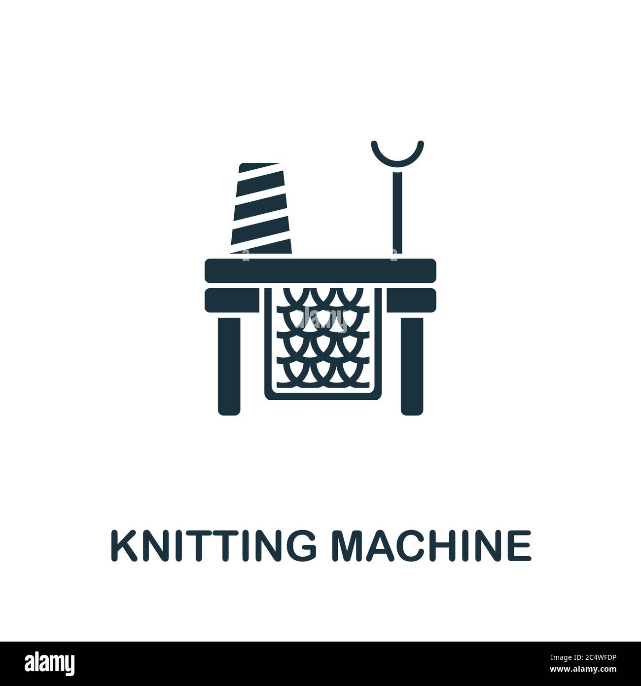 Knitting Machine icon. Simple illustration from sewing equipment ...