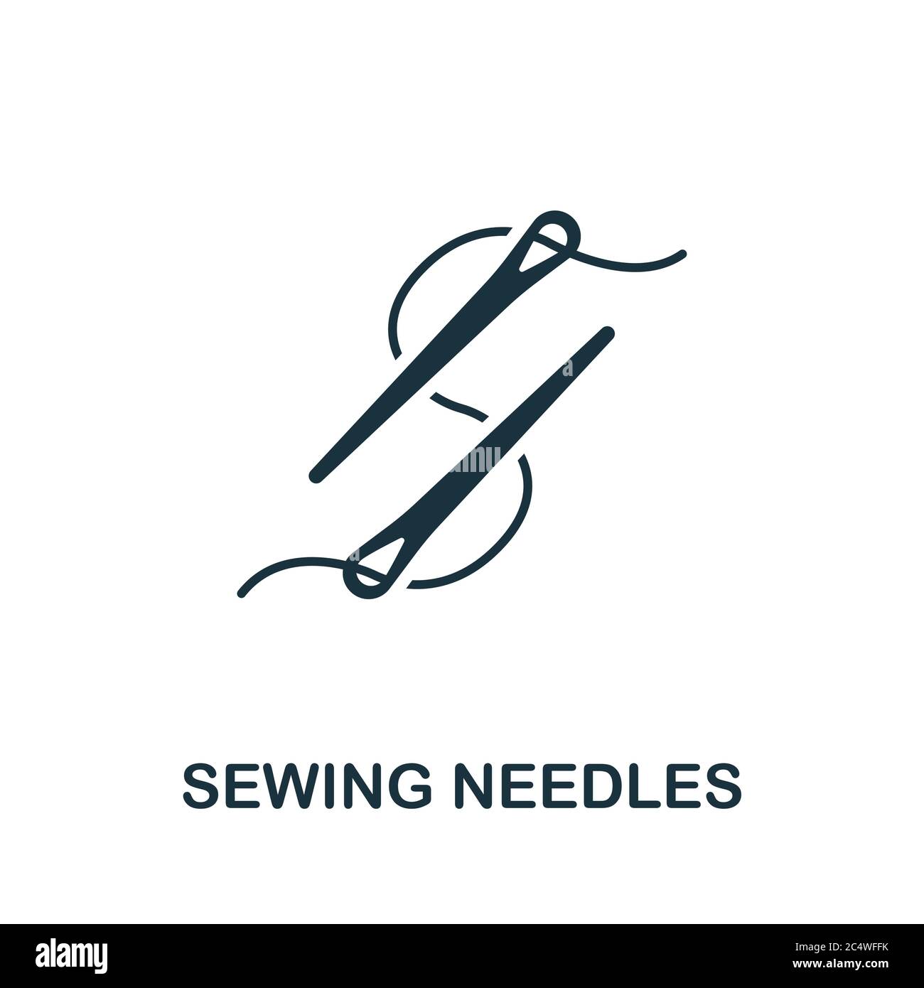 Sewing Needles Icon Simple Illustration From Sewing Equipment