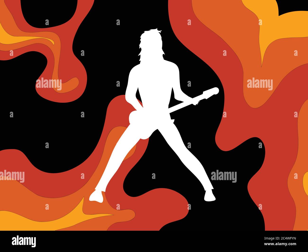 Yellow rockstar Stock Vector Images - Alamy