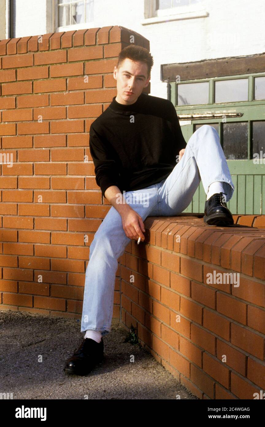 Roddy Frame from Aztec Camera during an exclusive photo shoot in a back ...