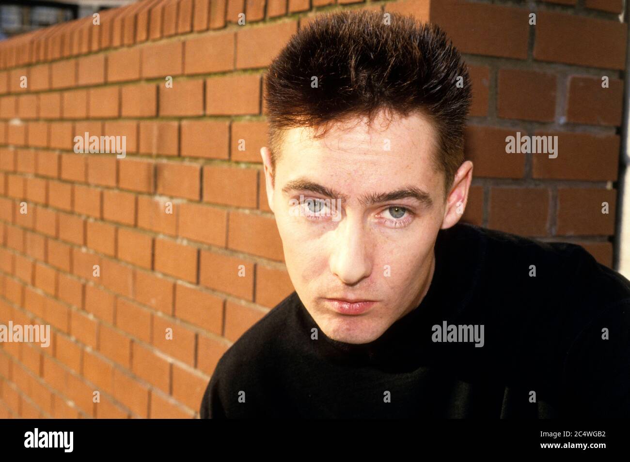 Roddy Frame from Aztec Camera during an exclusive photo shoot in a back ...