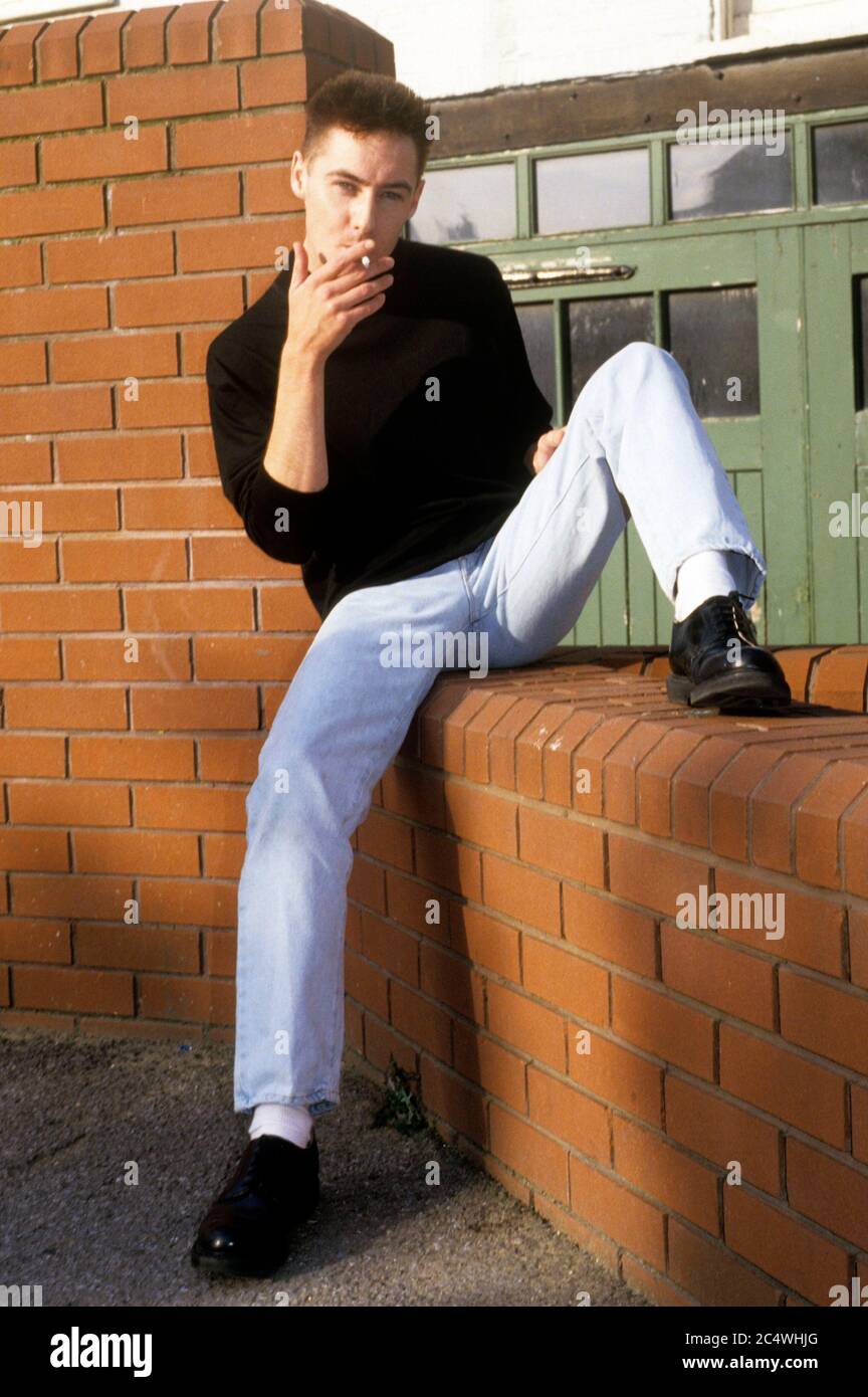 Roddy Frame from Aztec Camera during an exclusive photo shoot in a back ...