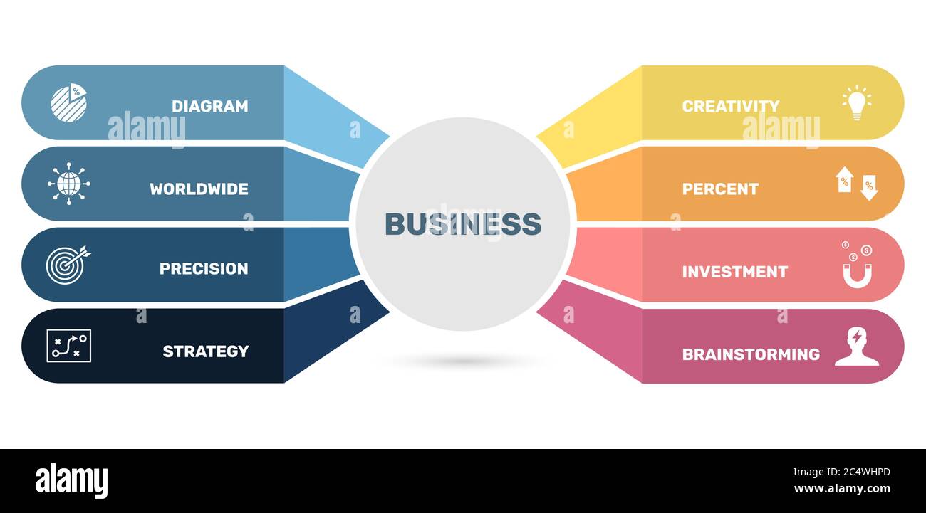 Vector infographic template Business template. Can be used for process ...