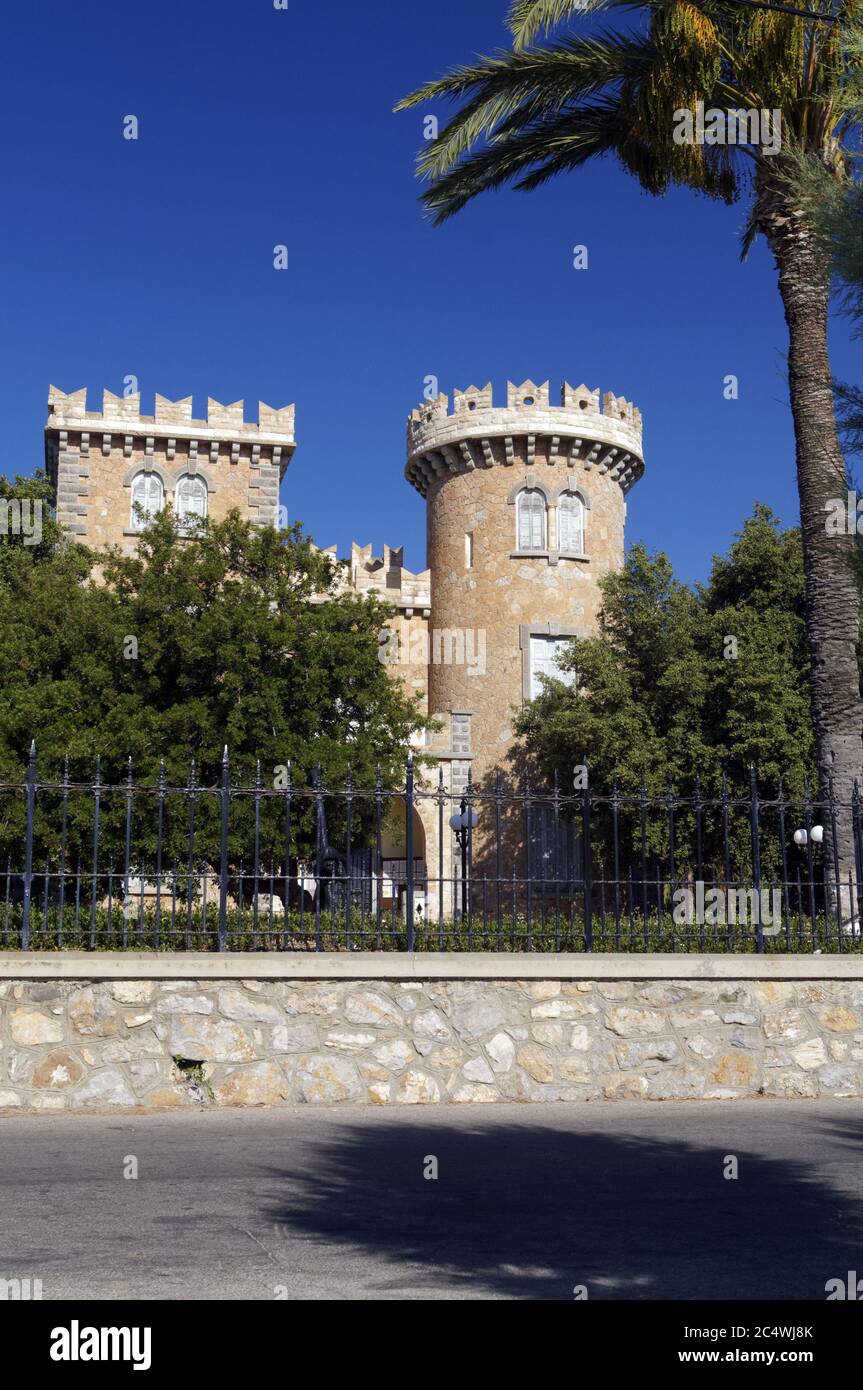 Bellenis Tower home of the Historic and Folklore Museum, Alinta, Leros ...