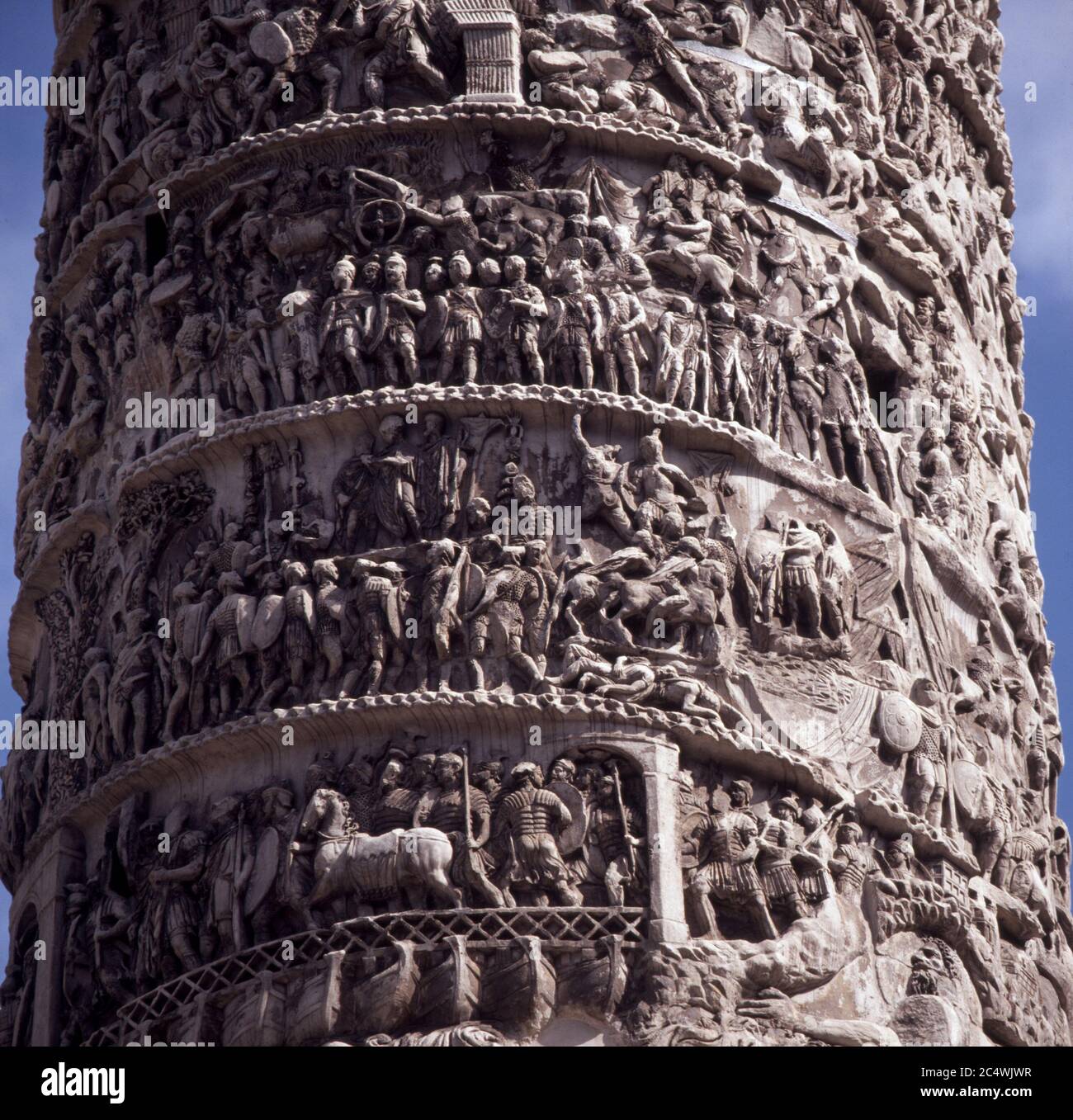 Column of Marcus Aurelius detail Stock Photo - Alamy