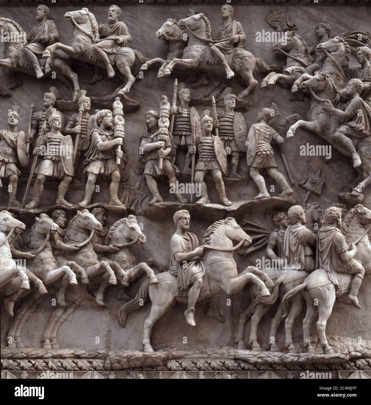 Frieze of Roman military victory, Rome Stock Photo - Alamy