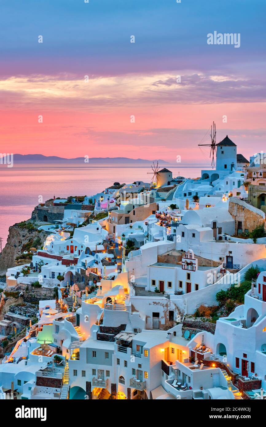 Famous greek tourist destination Oia, Greece Stock Photo - Alamy