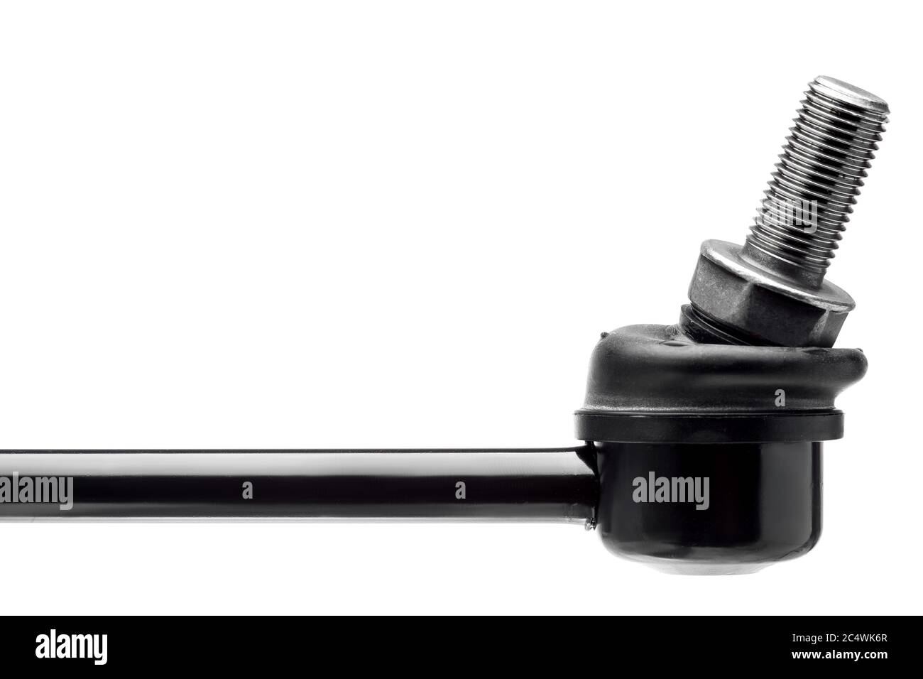 rod connecting stabilizer link rod close up, car spare part isolated on ...