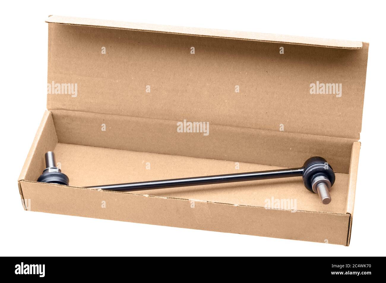 rod connecting stabilizer link rod, car spare part lies in an open ...