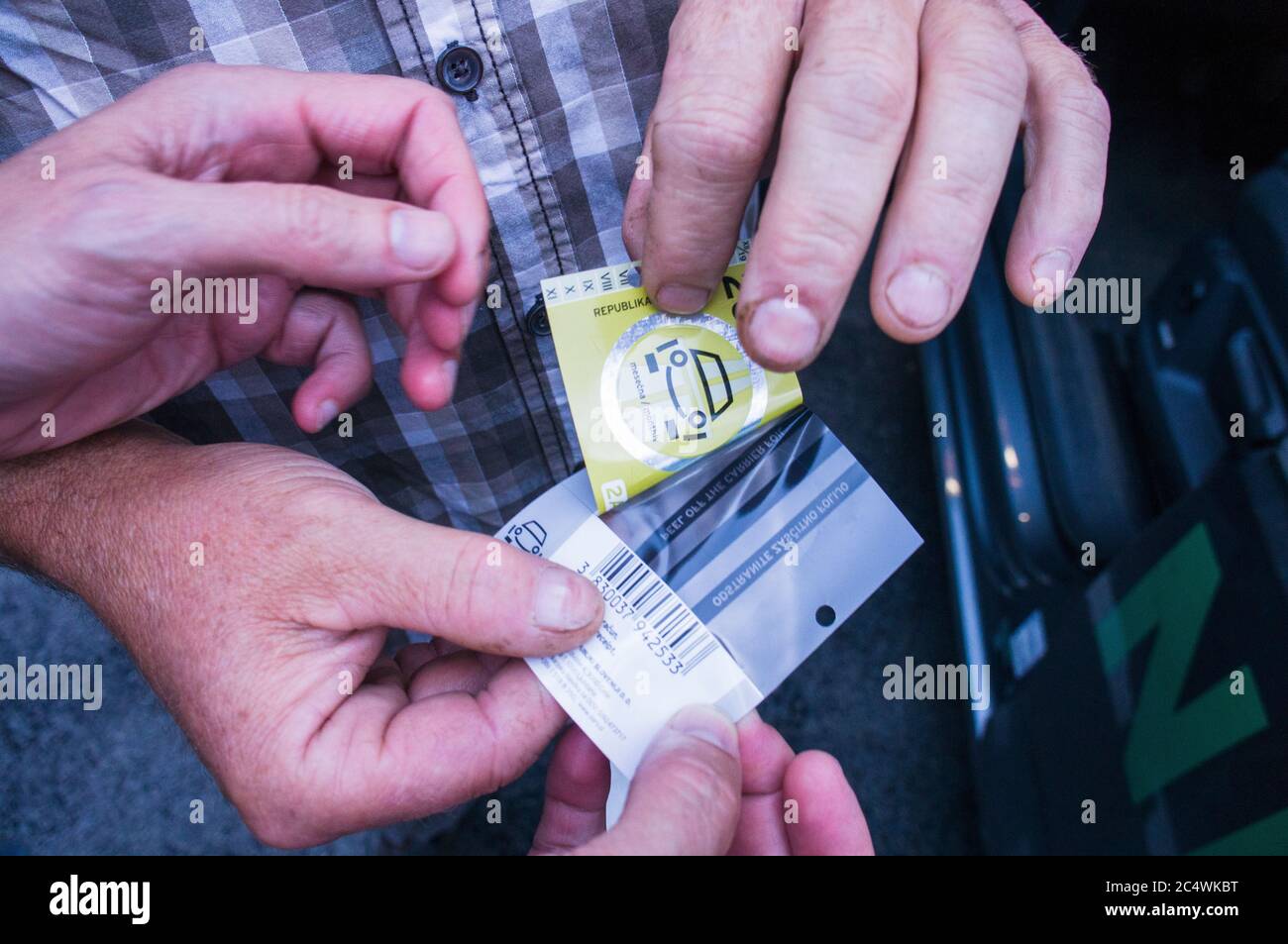 Slovenia Highway Vignette 2020, monthly toll vignette, sticker, June 19 ...