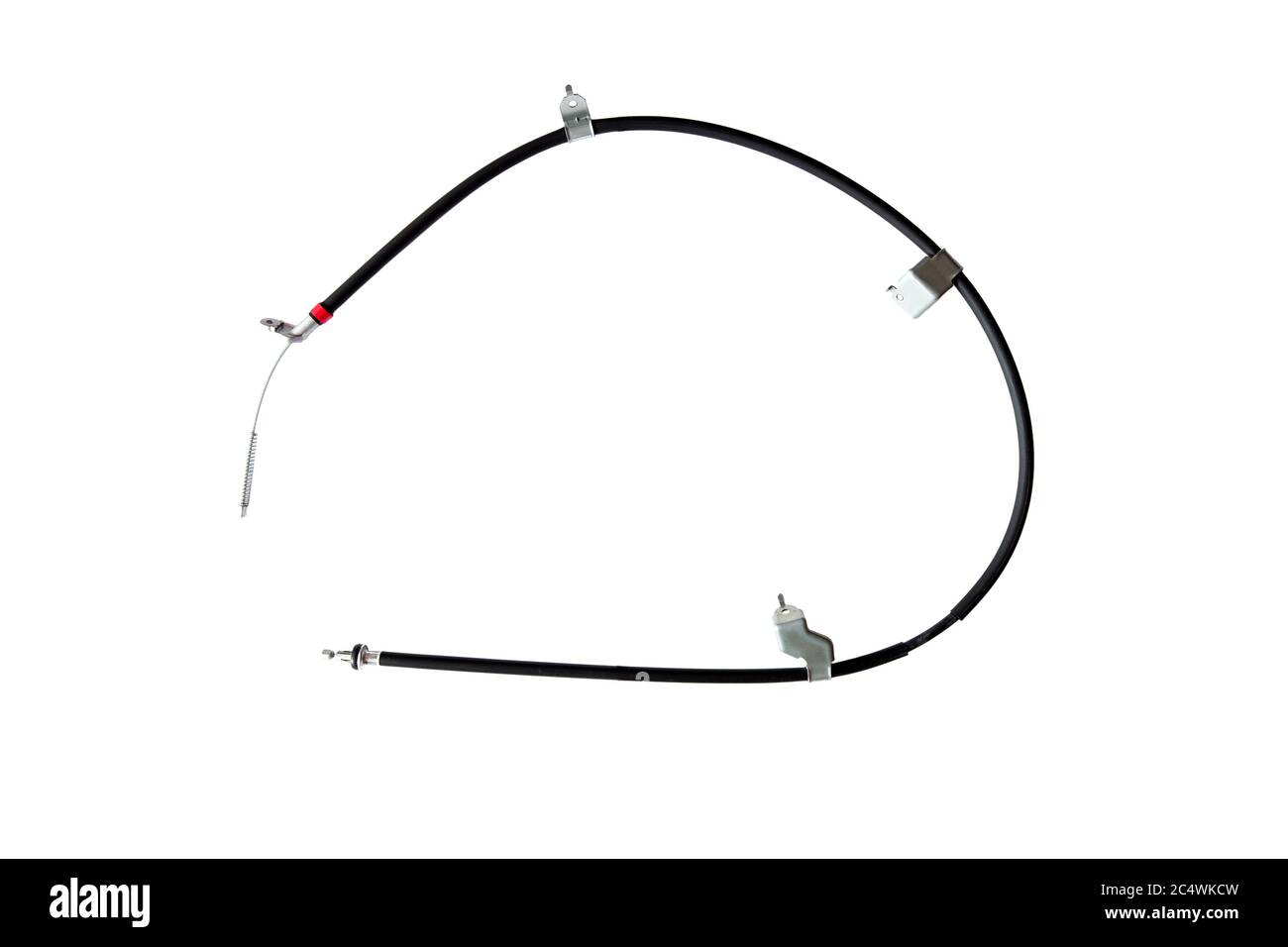 steel rope in black vinyl casing Rear Hand Brake Cable car spare part ...