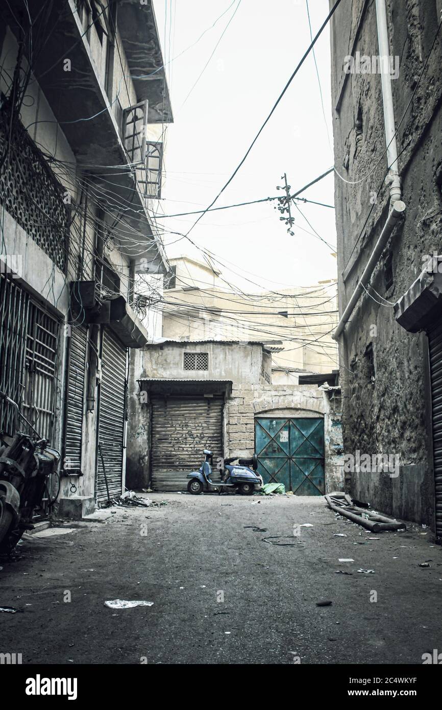 Karachi old city Aria's Stock Photo - Alamy