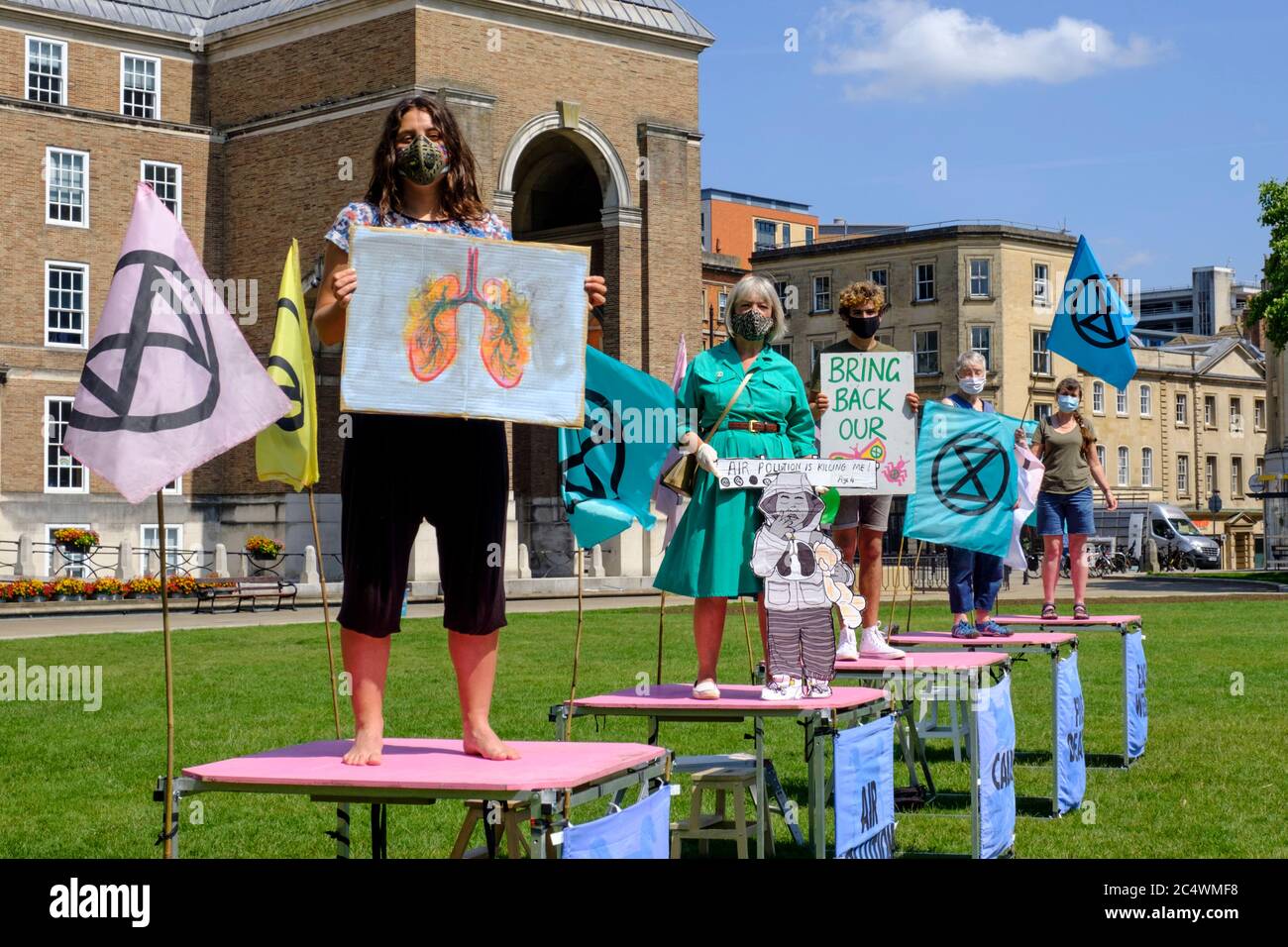 The June 2020 Extinction Rebellion Clean Air Protest College Green ...