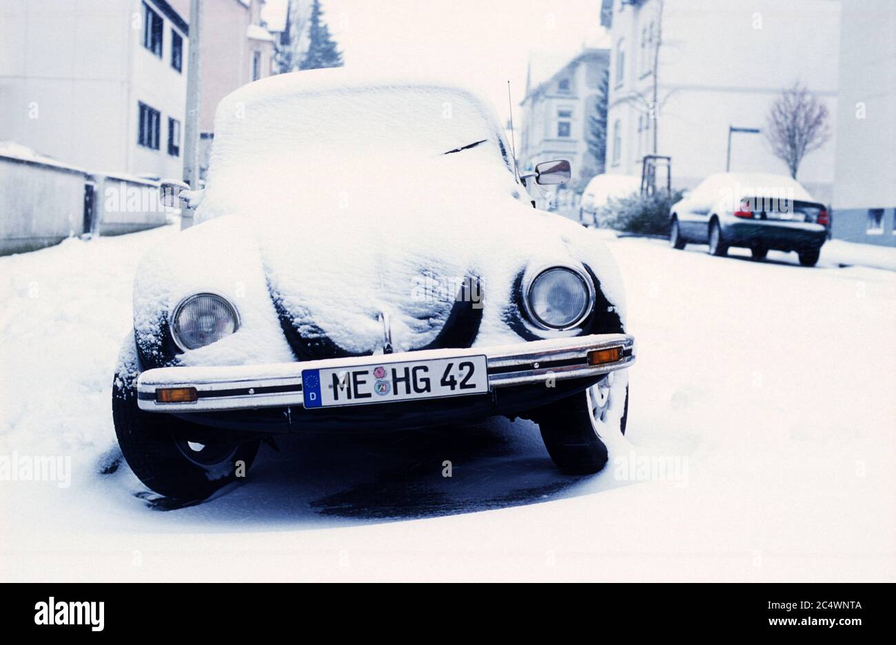 Snow Covered Vw Beetle Car High Resolution Stock Photography and Images ...