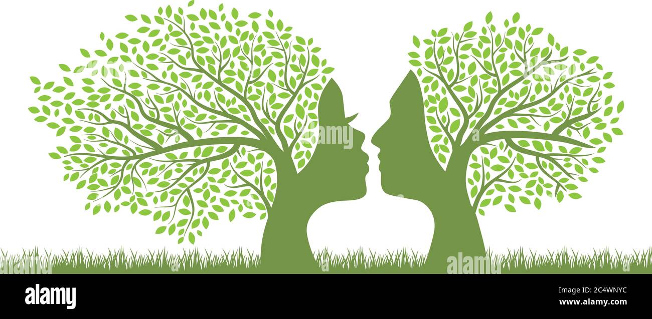 tree lovers, vector Stock Vector Image & Art - Alamy