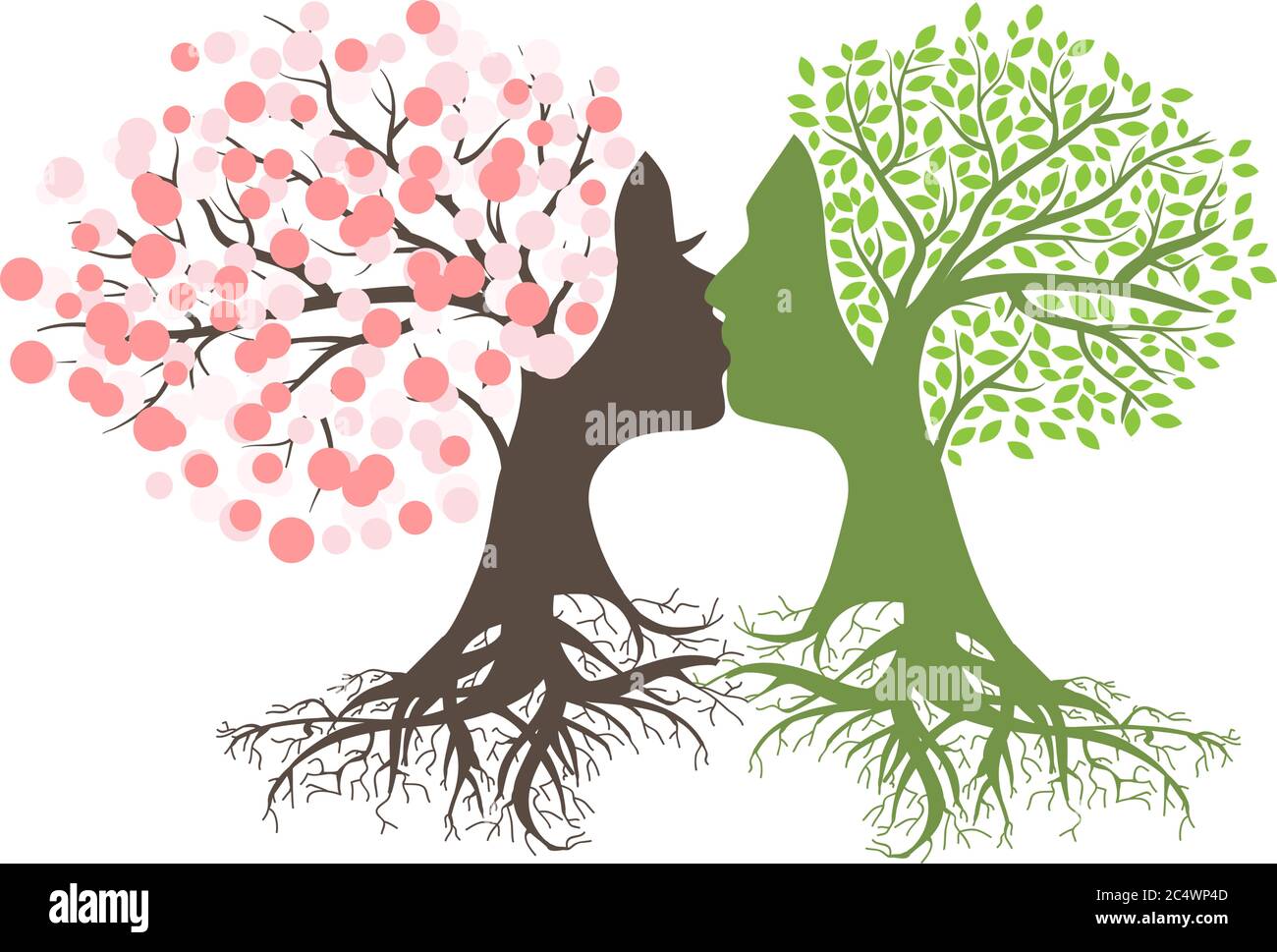 tree lovers, vector Stock Vector Image & Art - Alamy