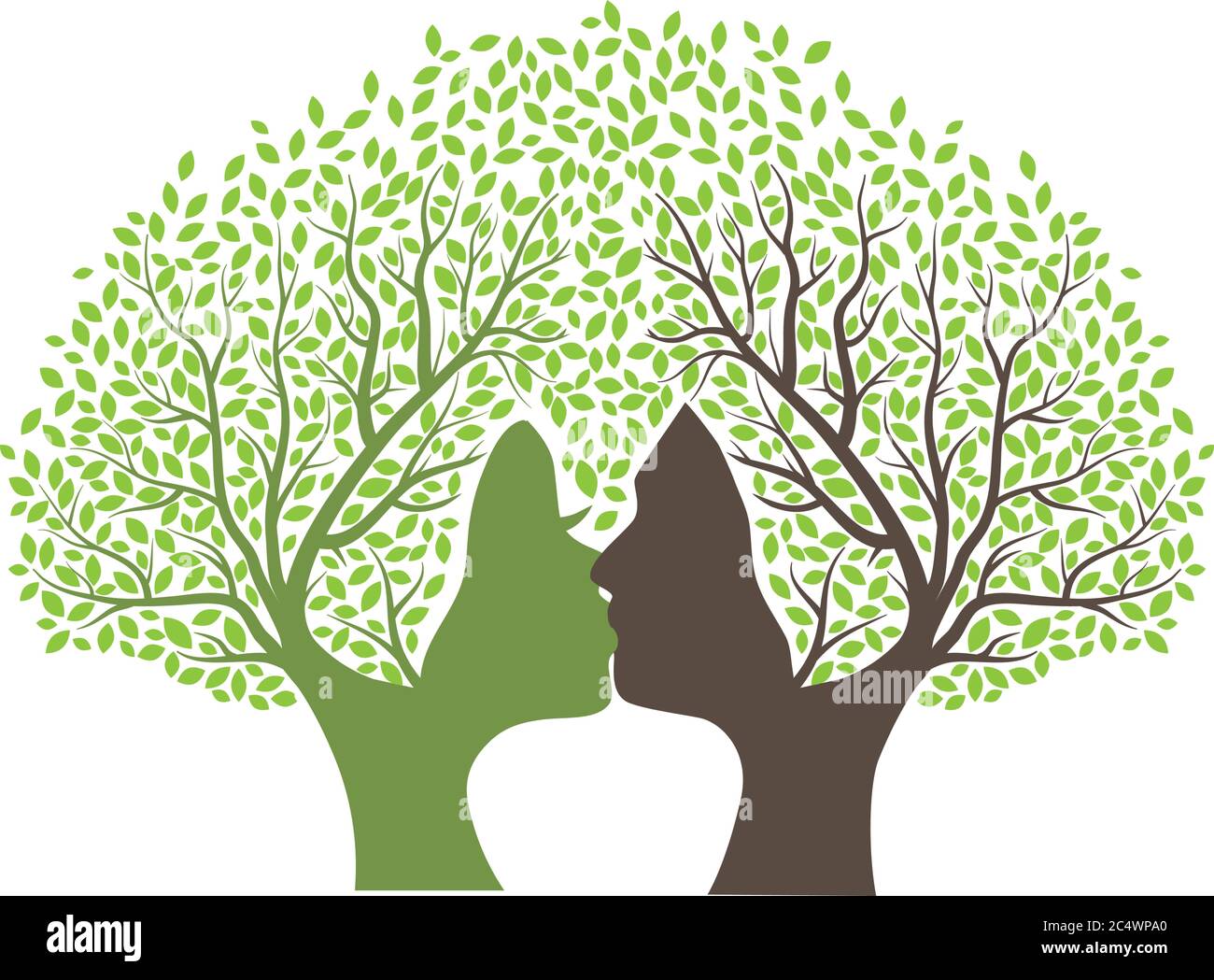 tree lovers, vector Stock Vector Image & Art - Alamy