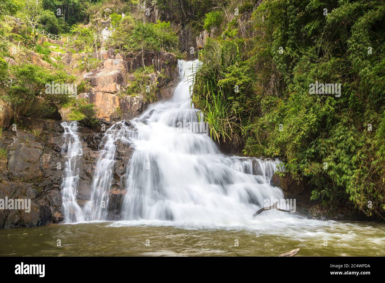 Datanla Waterfall in Dalat, Vietnam in a summer day Stock Photo - Alamy