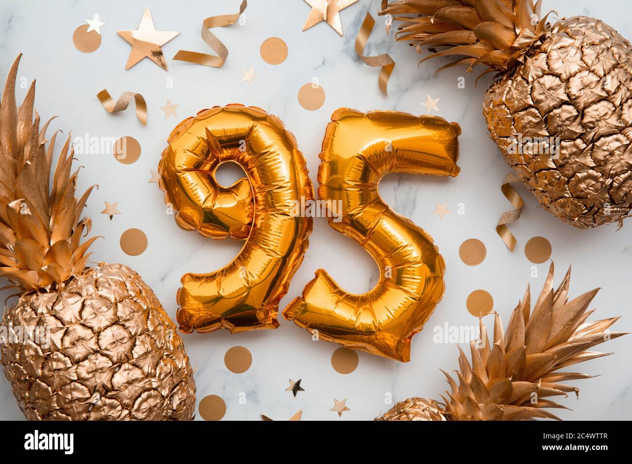 95th birthday gold balloon hi-res stock photography and images - Alamy