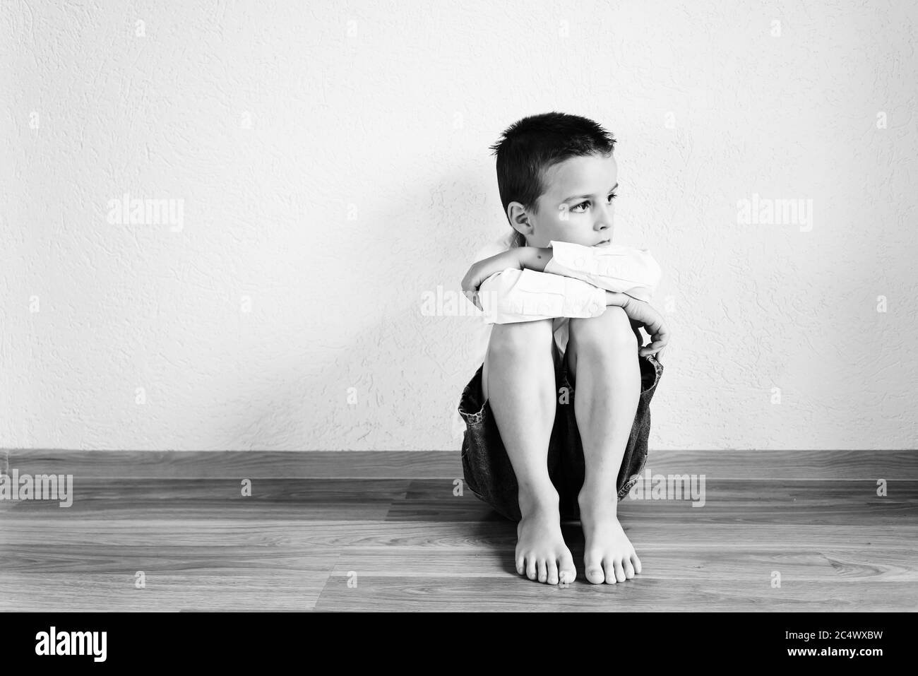 Angry child in class Black and White Stock Photos & Images - Alamy