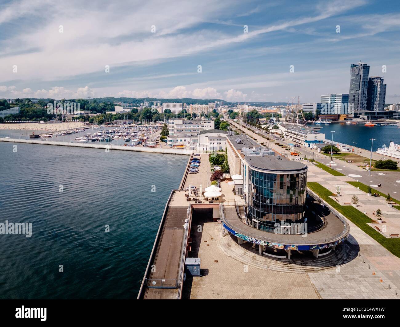 Aerial view of the panorama of Gdynia Stock Photo - Alamy