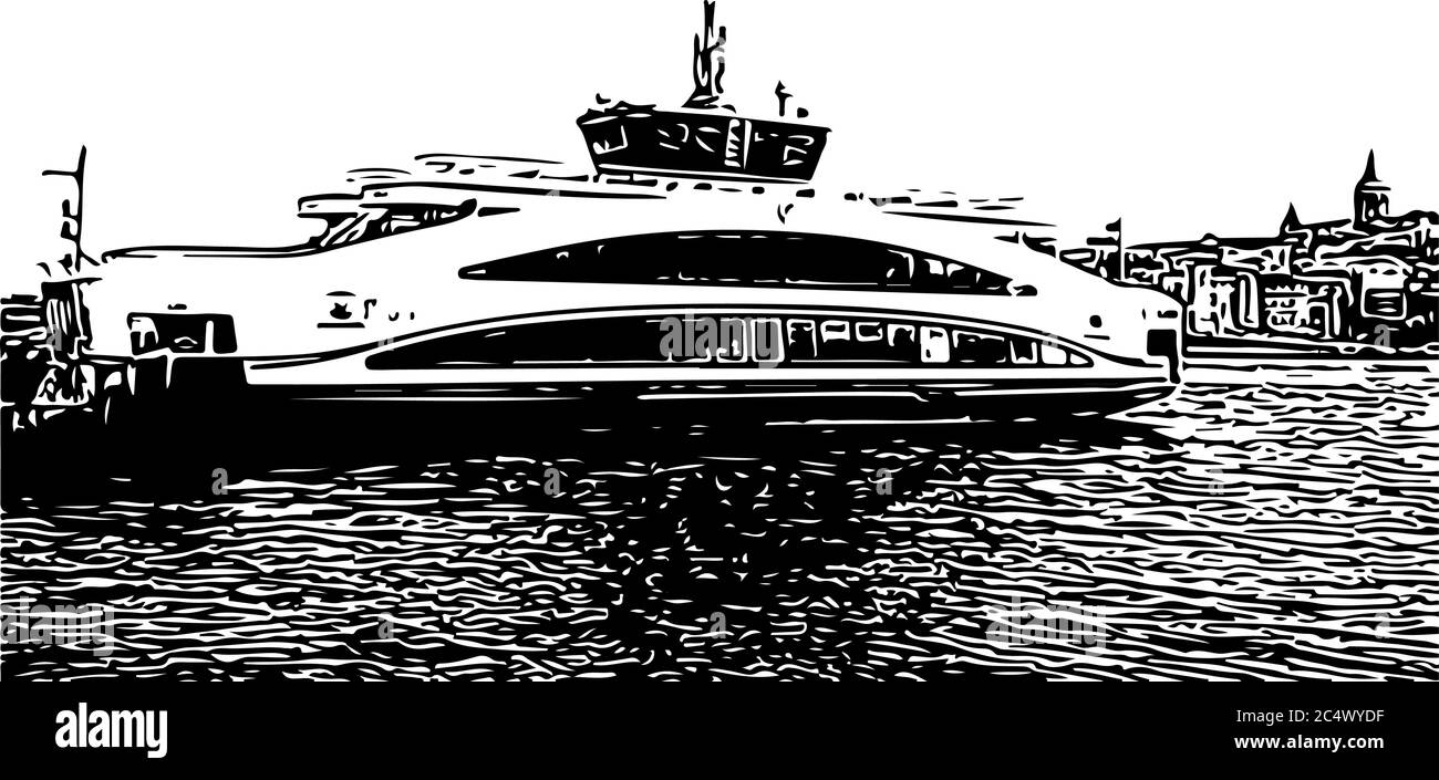 Old ferry building Stock Vector Images - Alamy