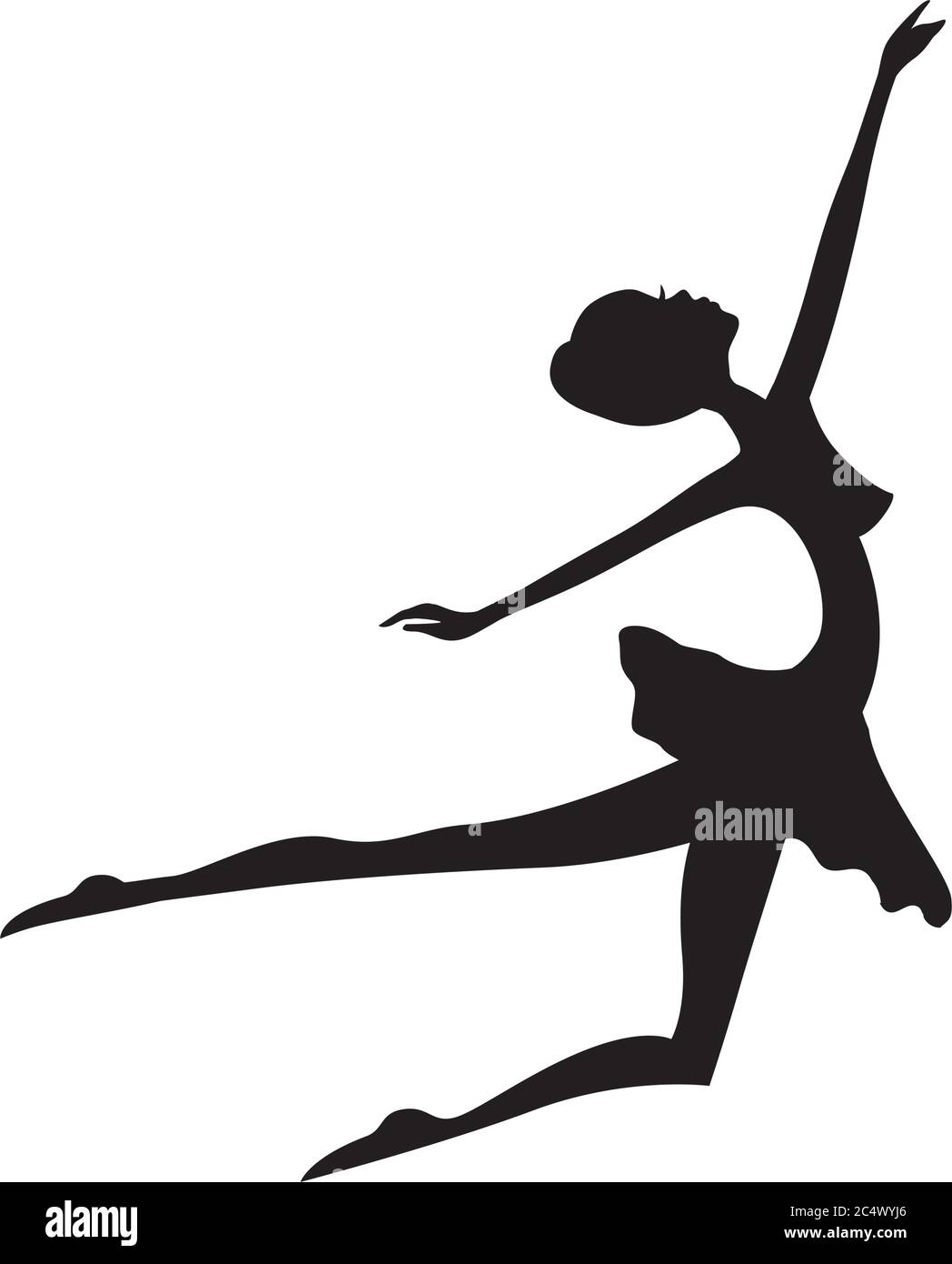 Ballerina pose icon vector vectors hi-res stock photography and images ...