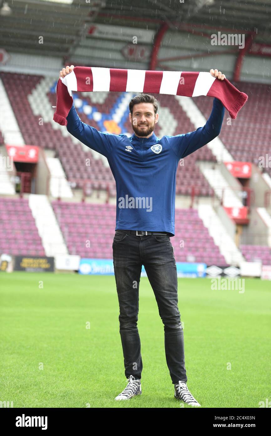 Tynecastle Park, Edinburgh Scotland.UK.29th June 20. Hearts New Signing ...