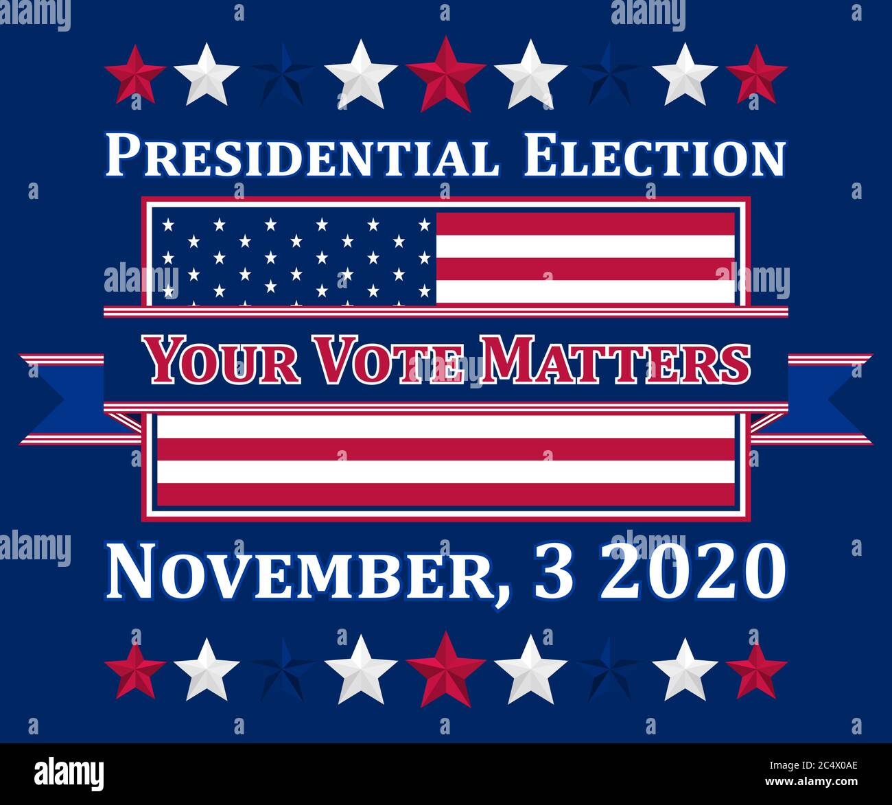 Vector illustration usable for the US Presidential Election 2020 Stock ...