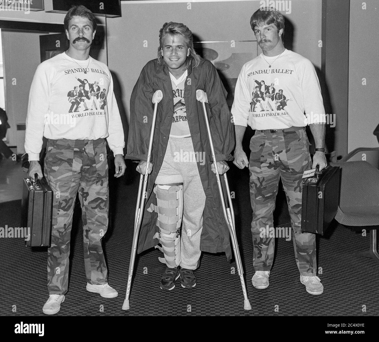 Spandau Ballet musician Steve Norman arriving at London's Heathrow ...