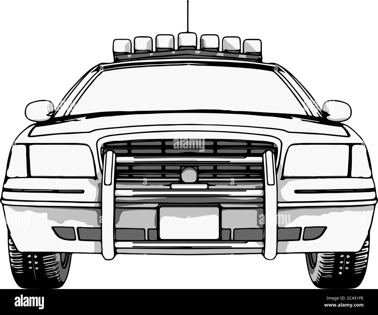police car sketch vector Stock Vector Image & Art - Alamy