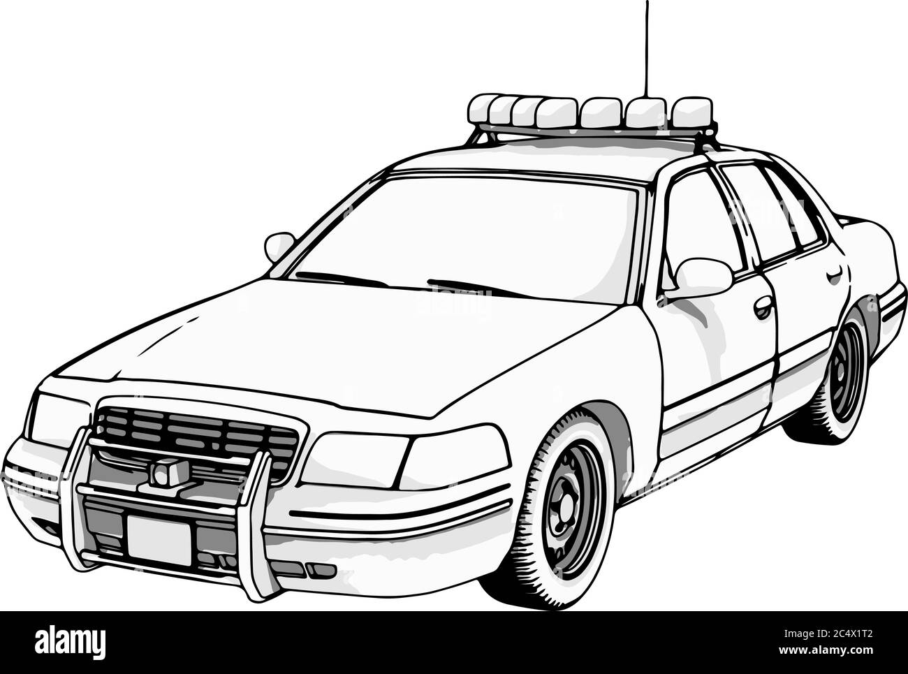 police car sketch vector Stock Vector Image & Art - Alamy