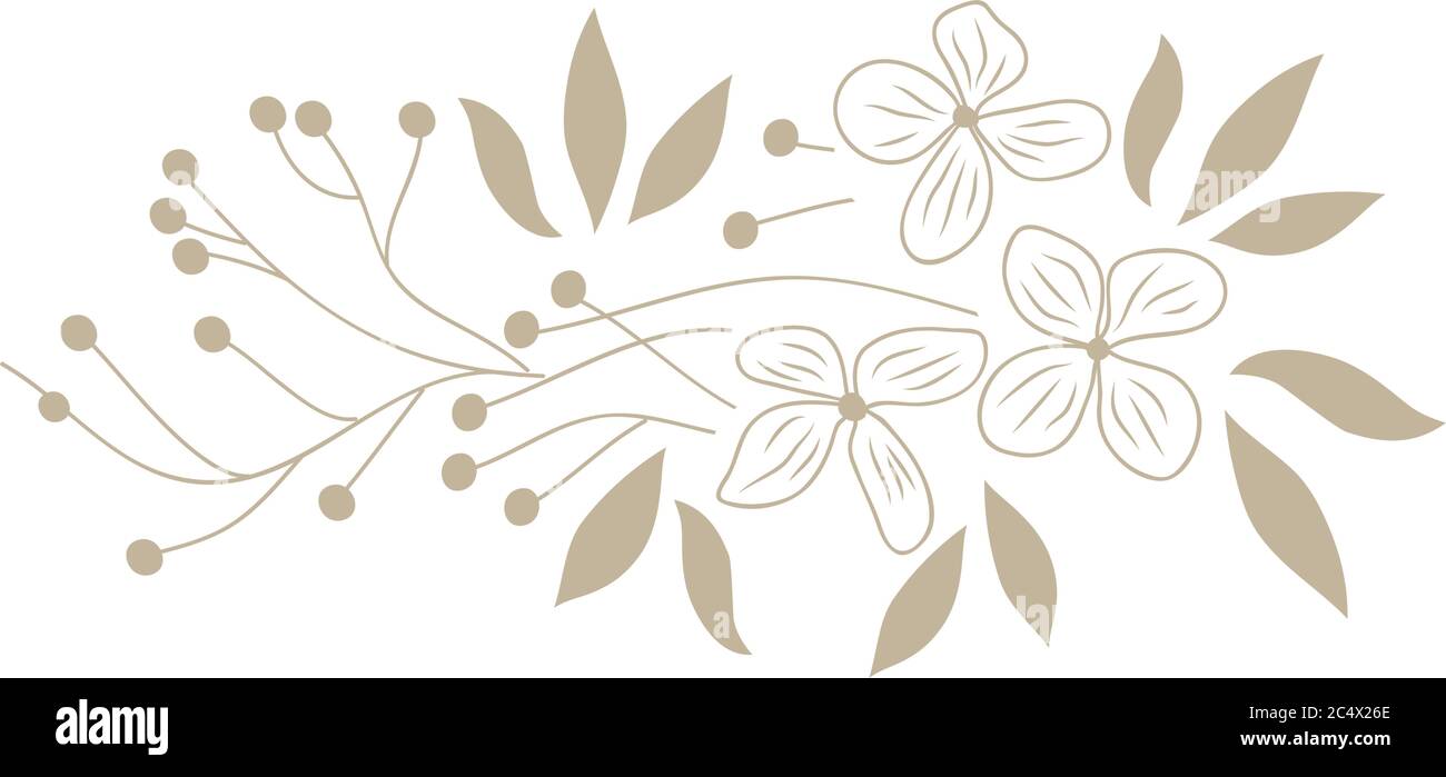 golden flowers, vector Stock Vector Image & Art - Alamy