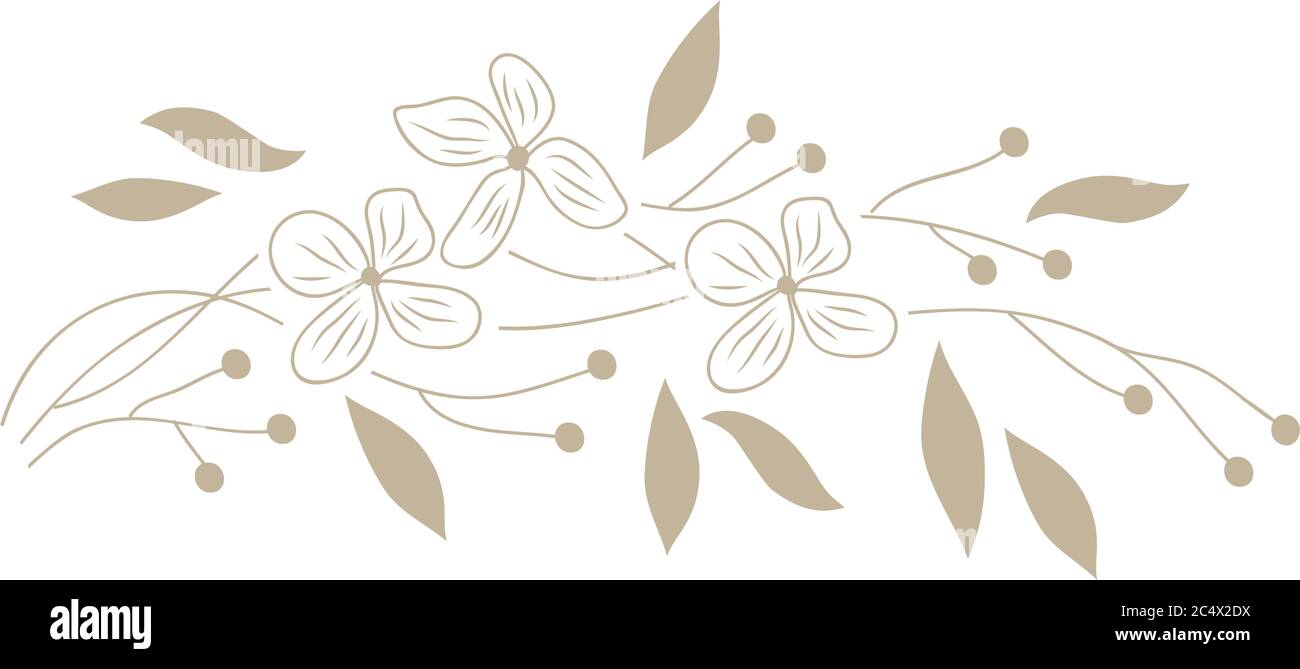 golden flowers, vector Stock Vector Image & Art - Alamy