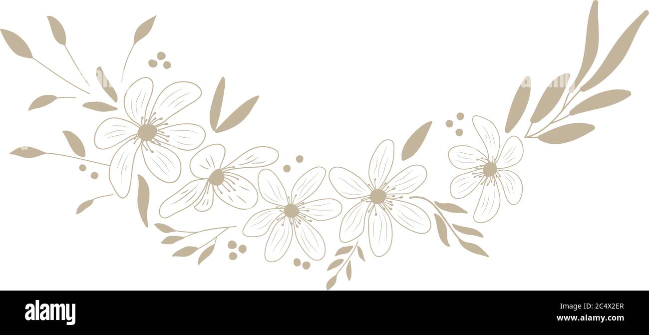 golden flowers, vector Stock Vector Image & Art - Alamy